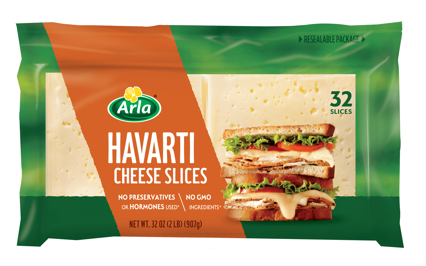 Arla Sliced Cheese Havarti 32 oz | Arla US